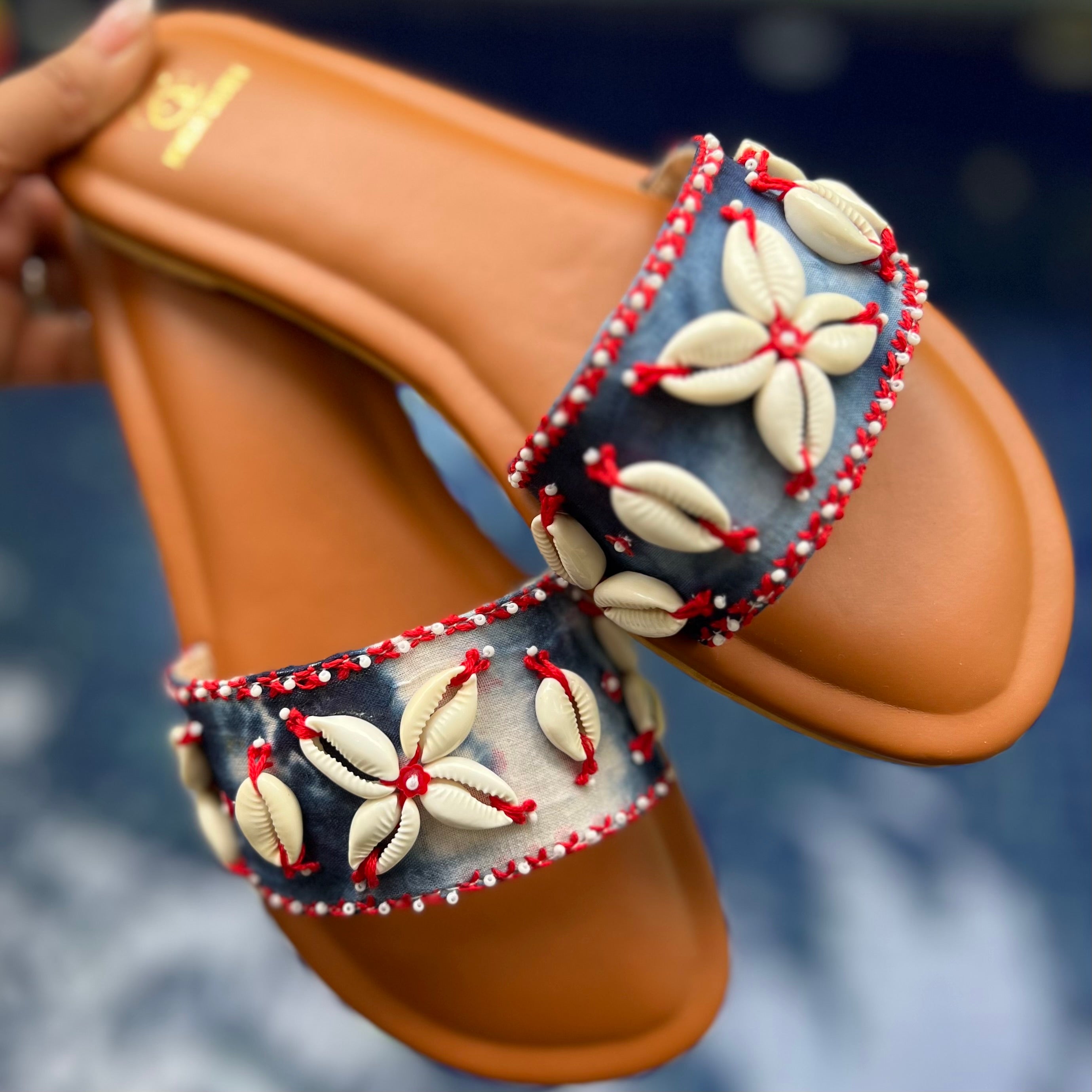 Sea Shells Slides – Bombay Brown India